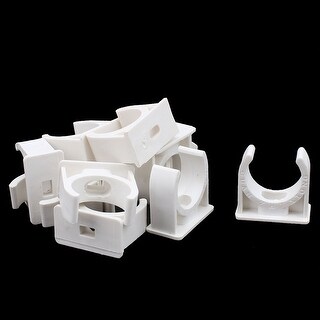 12PCS 25mm Diameter Water Tube Pipe Hose Fitting Clamps Clips - White ...