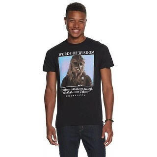 Star Wars Chewbacca Words of Wisdom Men's Shirt, Black - Bed Bath ...