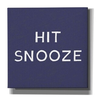 Epic Graffiti 'Hit Snooze' by Linda Woods, Canvas Wall Art - Bed Bath ...