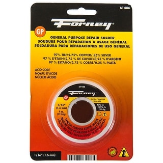 Forney 61486 Lead Free Acid Solder, 1/16", 4 Oz - Bed Bath & Beyond ...