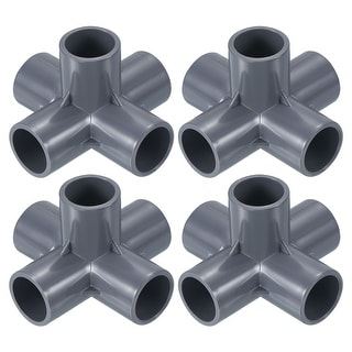 5 Way Elbow Pipe Fittings UPVC, Joint Coupling Pipe Adapter - Gray ...
