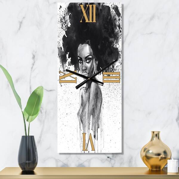 Designart 'Monochrome Portrait of African American Woman III' Modern ...