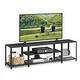 Modern TV Stand for TVs up to 75 Inches, 3-Tier Entertainment Center ...