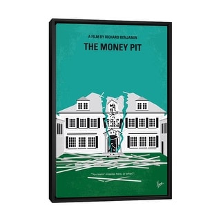 iCanvas "The Money Pit Minimal Movie Poster" by Chungkong Framed Canvas ...