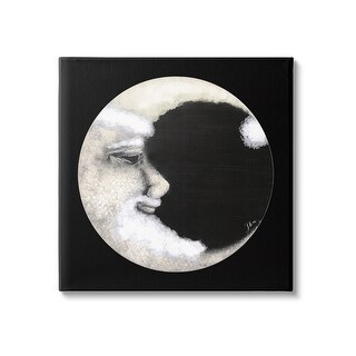 Stupell Smiling Round Moon Face Canvas Wall Art by Julie Norkus - Bed ...