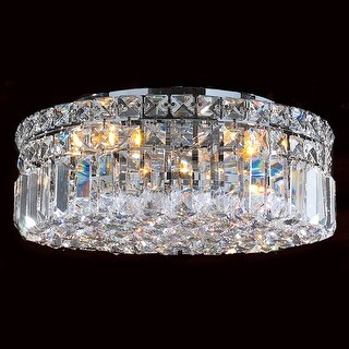 Worldwide Lighting W33506C14 Cascade 4-Light 14" Flush Mount Ceiling ...