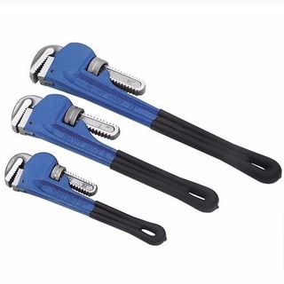 3 Pieces Heavy Duty Heat Treated Soft Grip Pipe Wrench Set - Bed Bath ...