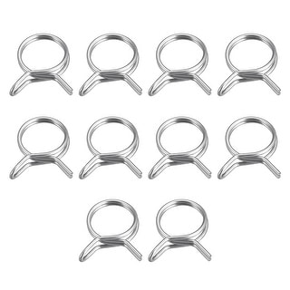 Double Wire Spring Hose Clamp, 10pcs 304 Stainless Steel 12mm Spring ...