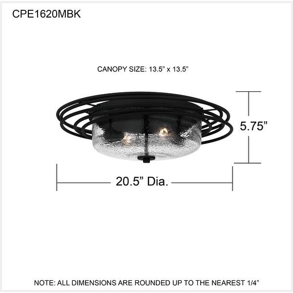 Calliope 2-Light Matte Black Flush Mount - Bed Bath & Beyond - 38242979