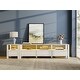 TV Stand for 90 inch TV Entertainment Center Wood TV Console Table for ...