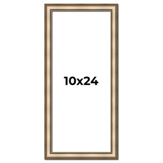 10x24 Frame Gold Solid Wood Shadow Box Width 1.5 Inches | Interior ...