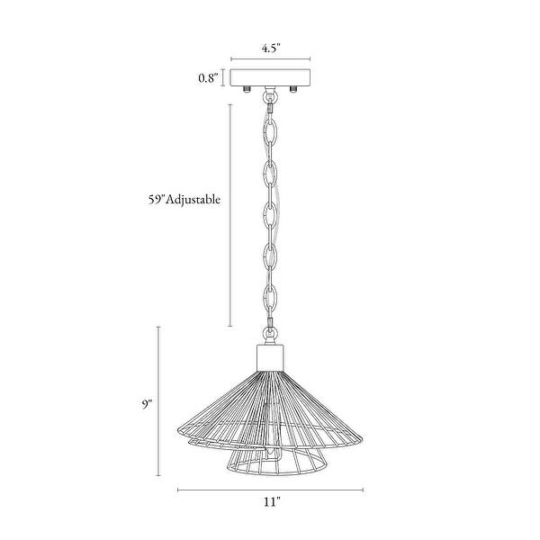 Modern Farmhouse 1-Light Pendant Light for Kitchen Island Dining Room ...