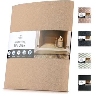 Zulay Kitchen 24"x30" Slip-Resistant Under the Sink Mat Waterproof ...