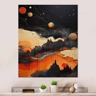 Designart "Jupiter Mars Majesty Bold I" Jupiter Large Metal Prints ...