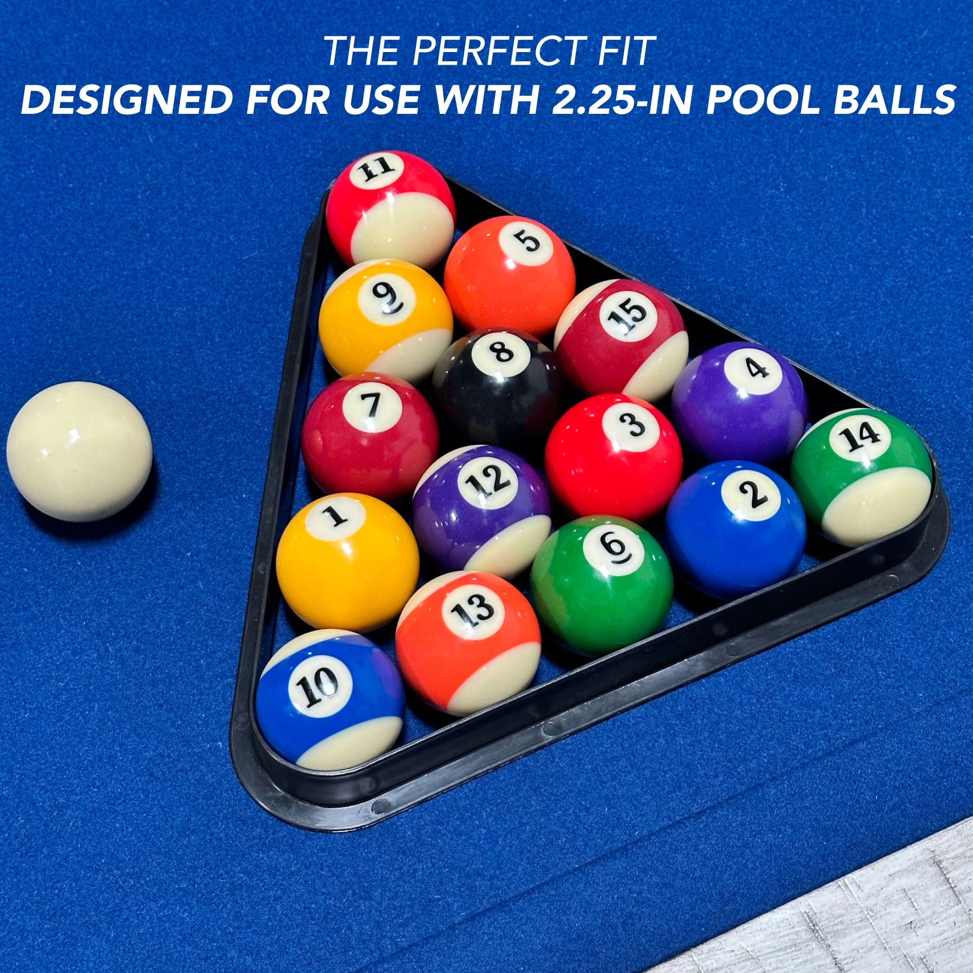 pool table ball setup