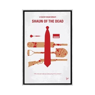 iCanvas "Shaun Of The Dead Minimal Movie Poster" by Chungkong Framed ...
