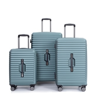 3 Piece ABS+PC Luggage Sets Travel Suitcase Set Multi-Functional ...