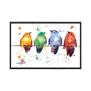 iCanvas "Primary Birds" by Dean Crouser Framed - Bed Bath & Beyond ...