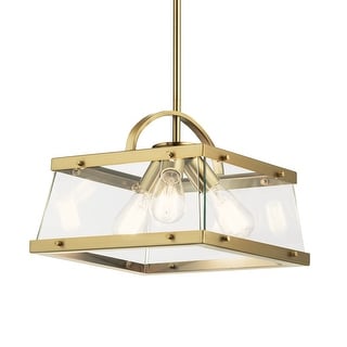 Kichler Darton 14" Wide Single Pendant with Clear Glass Shade - Bed ...