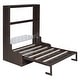 Queen Size Murphy Bed with Bench and Removable Cushion, Modern Wall Bed ...