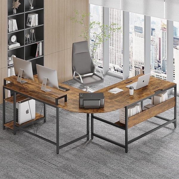 L Shaped Corner Computer Desk Drafting Drawing Table - Bed Bath ...