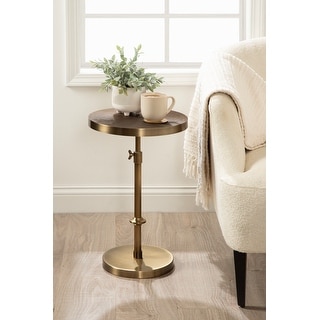 Kate and Laurel Engles Adjustable Metal Side Table - Bed Bath & Beyond ...