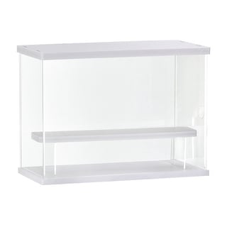 Clear Acrylic Display Case with LED Light 1 Tier Box 12.6x4.92x8.86 ...