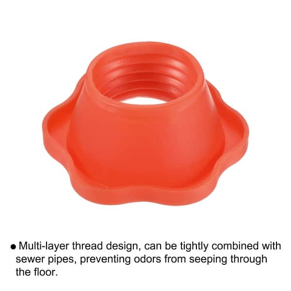 3Pcs Sewer Drain Pipe Sealing Plug Silicone Hose Stopper Gasket Red ...