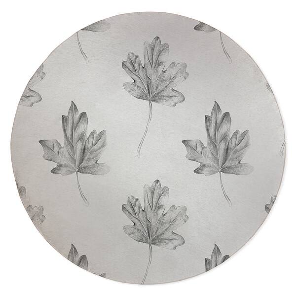 MAPLE LEAF GREY Outdoor Rug by Becky Bailey - Bed Bath & Beyond - 36226866