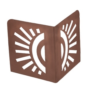 Instant Raised Garden Bed Corner Braces Steel Sun Design Brown 4 pack ...