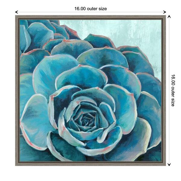 Grasping II (Succulent) by Eva Watts Framed Canvas Art - Bed Bath ...