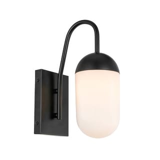 Elegant Lighting Kace Single Light 14" Tall Wall Sconce with Frosted ...