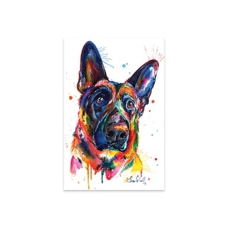 German Shepard Print On Acrylic Glass by Weekday Best - Bed Bath ...