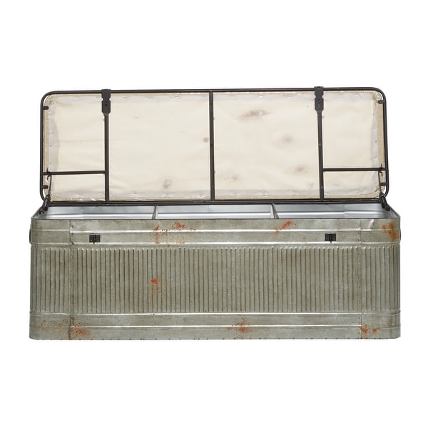 Steel storage bench store