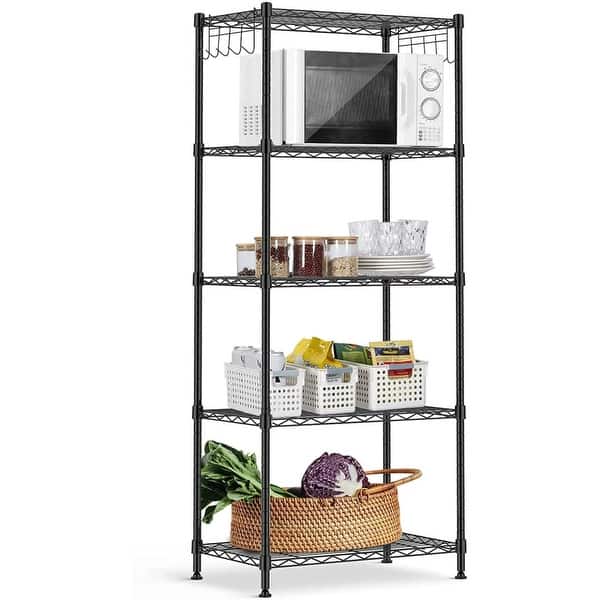 5 Tier Heavy-Duty Adjustable Wire Shelving - Bed Bath & Beyond - 37438696