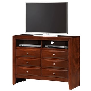 LYKE Home Levi Cherry Media Chest - Bed Bath & Beyond - 31268646