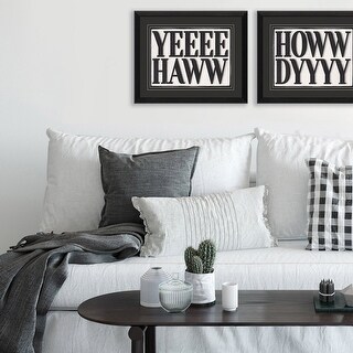 Yeeee Haww Framed Art Under Glass - Bed Bath & Beyond - 40374946