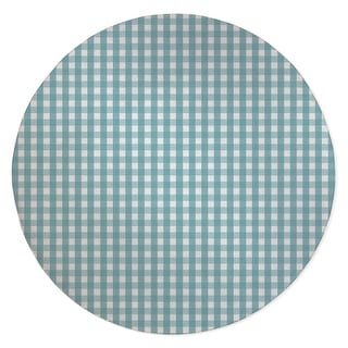 AQUA GINGHAM DREAM Chair Mat By Kavka Designs - Bed Bath & Beyond ...