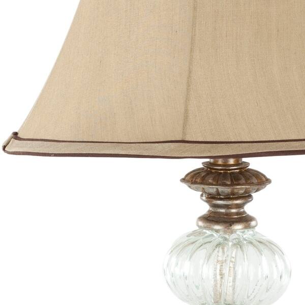 SAFAVIEH Lighting 24-inch Princeton Glass Table Lamp (Set of 2) - 12 ...