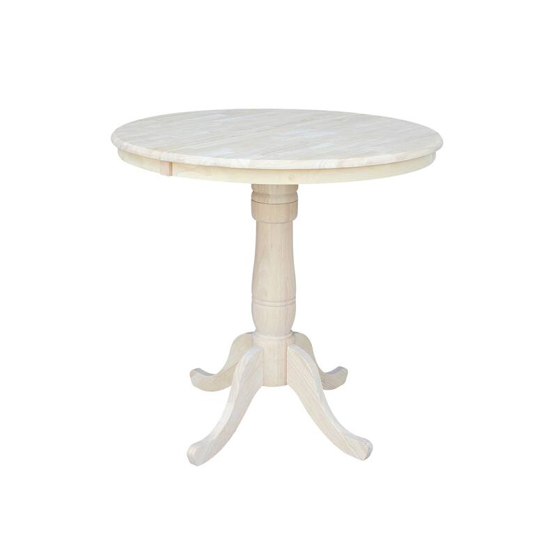 International Concepts 36" Round Counter Height Extension Table with 12 ...