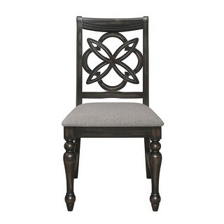 Vintage Style Back Print Dining Chair for Kitchen Dining Room, Set of 2 ...