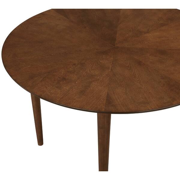 Belinda Walnut 47-inch Round Leg Dining Table by Greyson Living - Bed ...