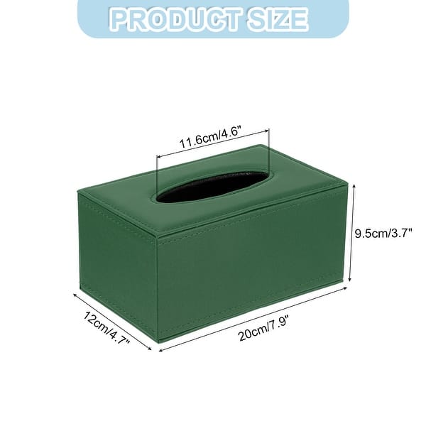 rectangular tissue box dimensions