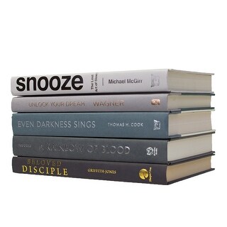 Books Gray Decorative Accessories: Modern Granite Ombré Book Stack, S/5 ...