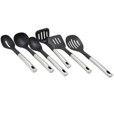 Better Chef Nylon Kitchen Utensil Set of 6 in Silver - Overstock - 32418027