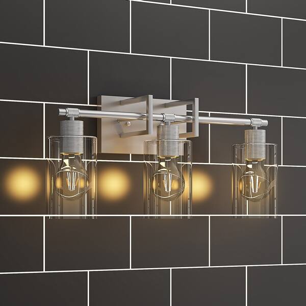 Modern 3-Light Bathroom Vanity Light, Over Mirror Lighting Fixture Wall ...