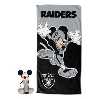 Disney NFL Mickey Raiders Splash Hugger Beach Towel - 30"x60" - Bed ...