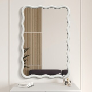 Rectangle Wavy Wall Mirror Accent Wall Mirror - Bed Bath & Beyond ...