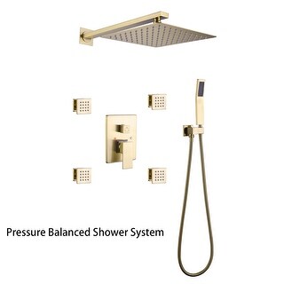 Pressure Balanced Shower System with Rough-In Valve - Bed Bath & Beyond ...