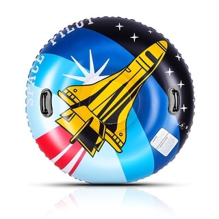 CAMULAND Snow Tube, Rocket Inflatable Winter Snow Sled Heavy Duty ...